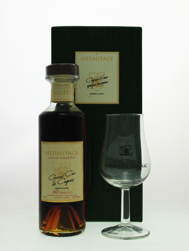 Cognac Glass Gift Set - Hermitage 60 Year Old Cognac